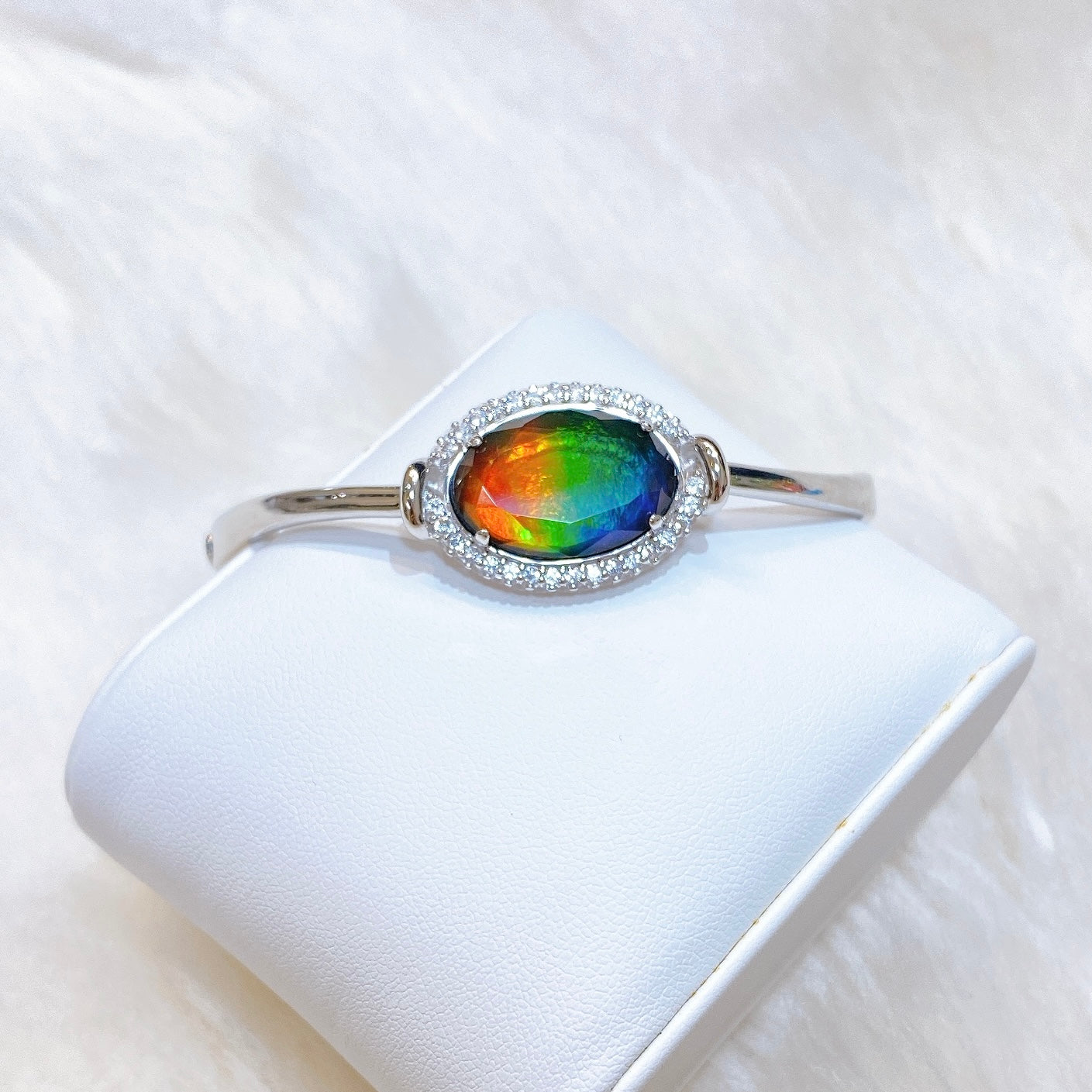 Ammolite Bracelet Sterling Silver KNOTS Bracelet – Ammolite Museum